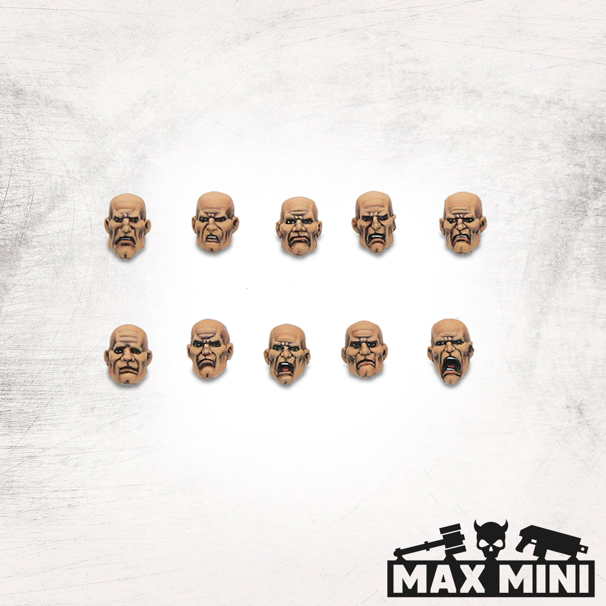 Generic Male Heads (10) – Max Mini