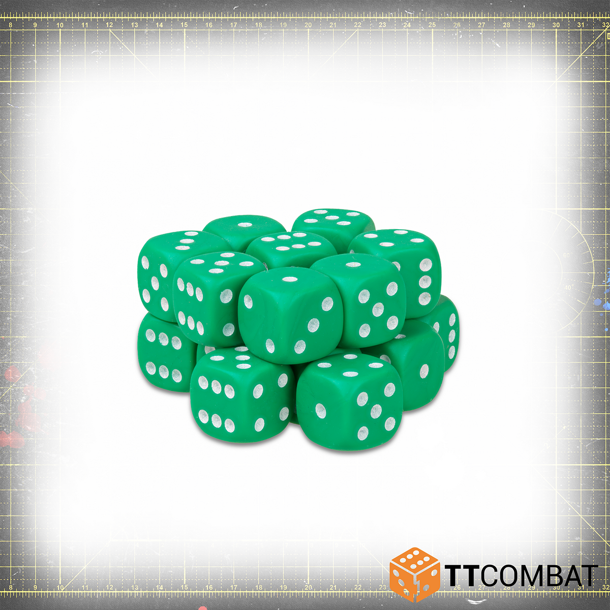 Green D6 Dice (20) – Max Mini